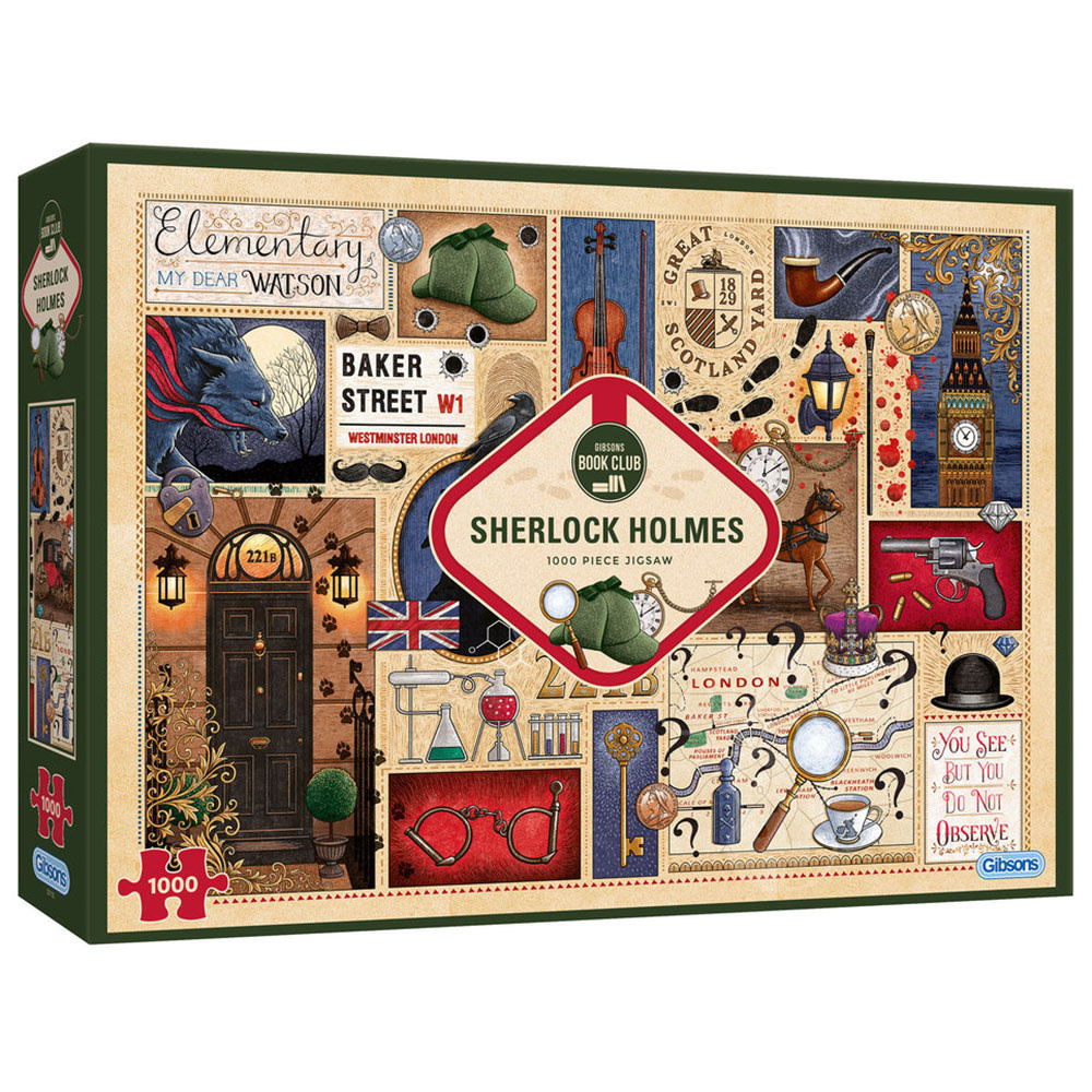Gibsons Book Club: Sherlock Holmes Puzzle 1000pcs RETIRED - Puzzles Canada