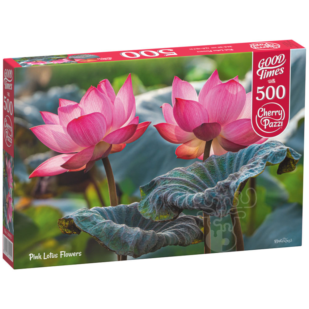 CherryPazzi Pink Lotus Flowers Puzzle 500pcs - Puzzles Canada