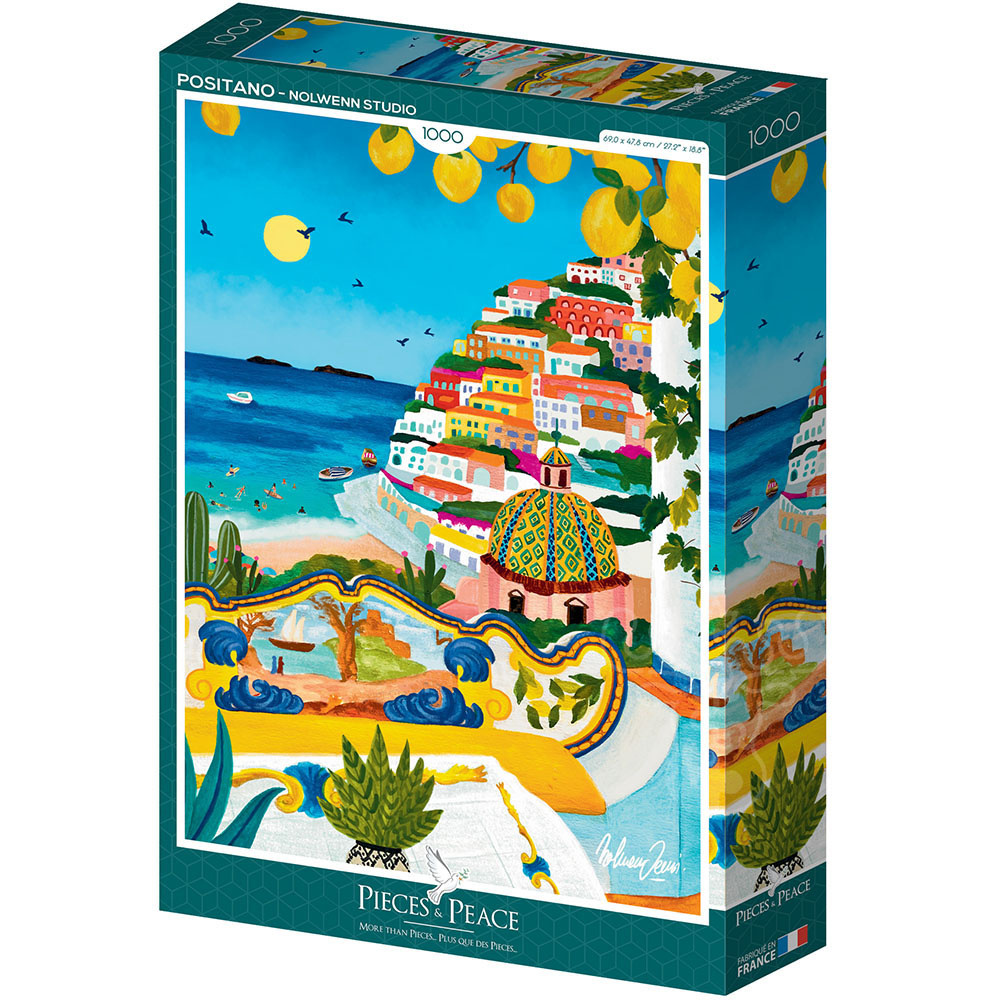 Pieces & Peace Positano Puzzle 1000pcs - Puzzles Canada