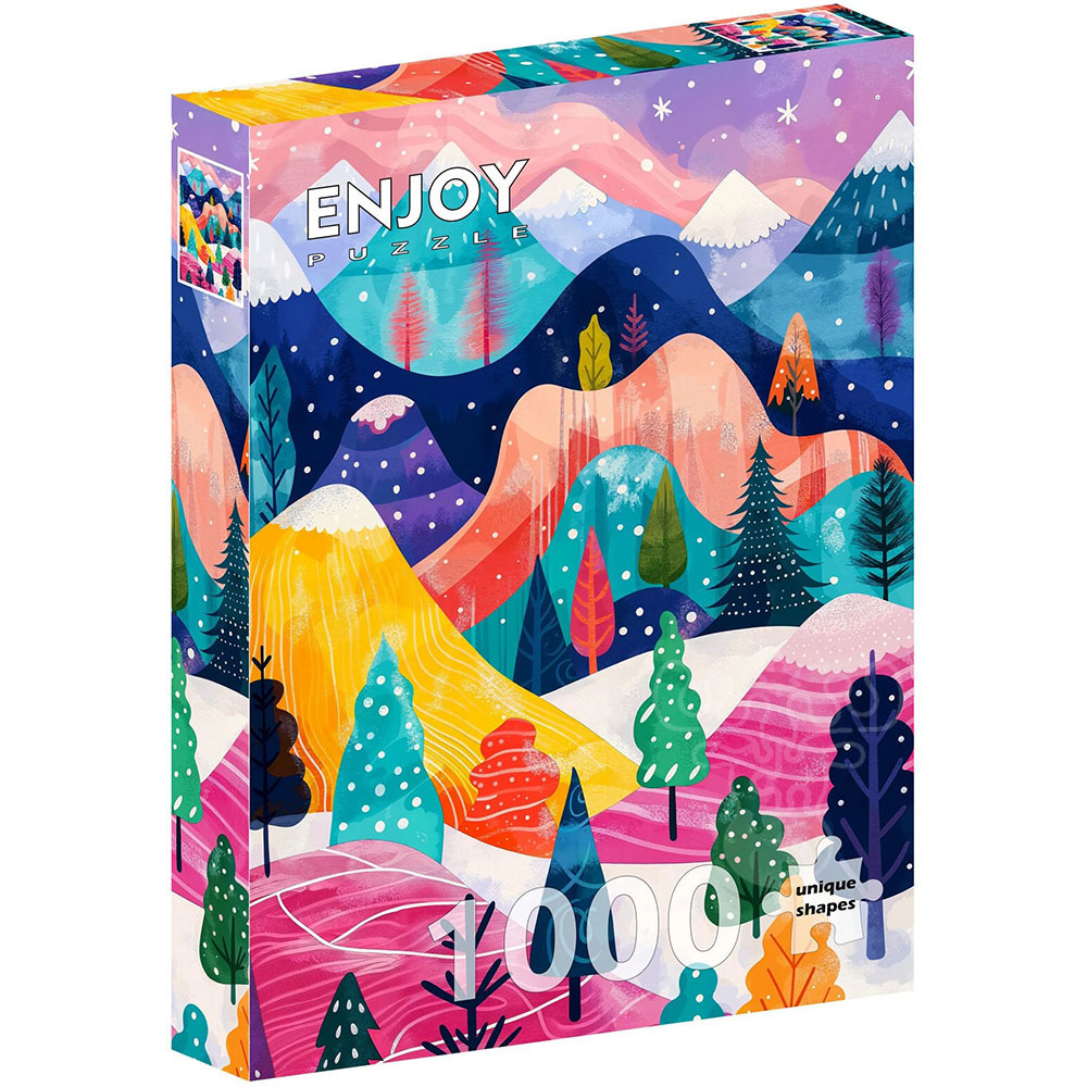 Enjoy Winter's Palette Puzzle 1000pcs - Puzzles Canada