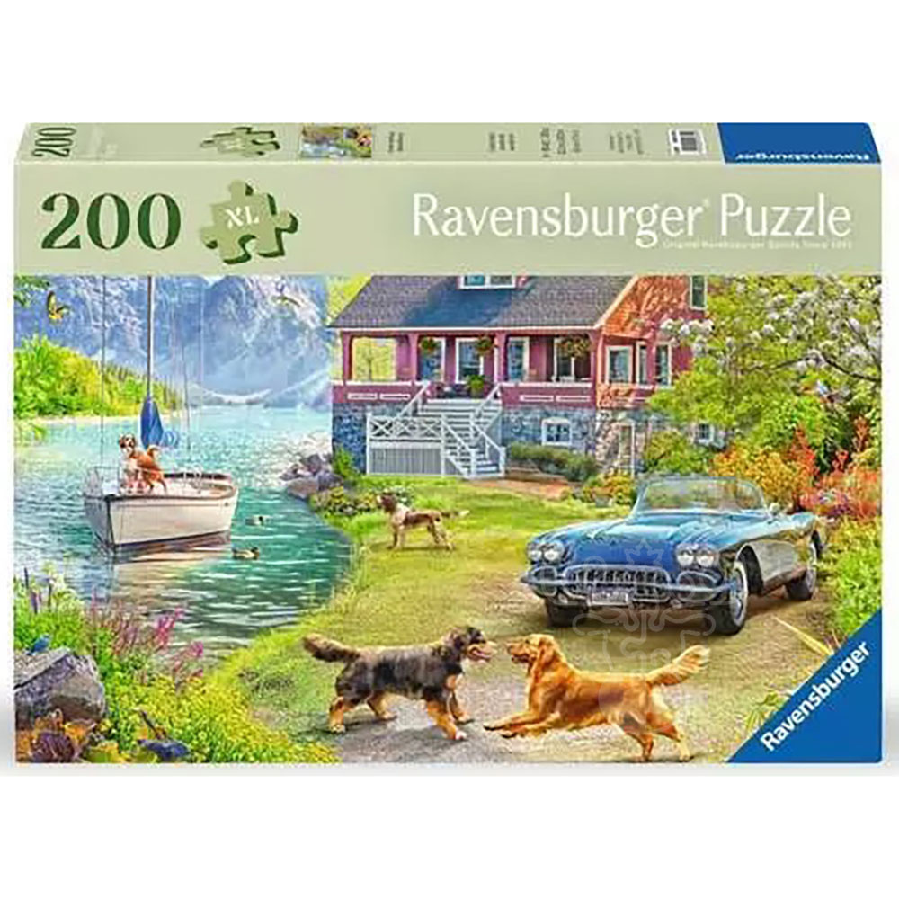 Ravensburger Feel Well & Puzzle: Summer Lake House Puzzle 200pcs XL ...