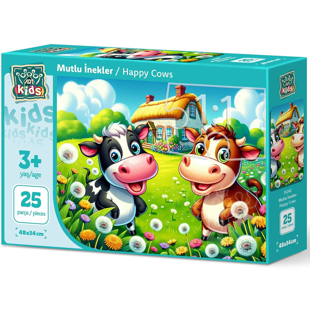 Art Puzzle Happy Cows Puzzle 25pcs - Puzzles Canada