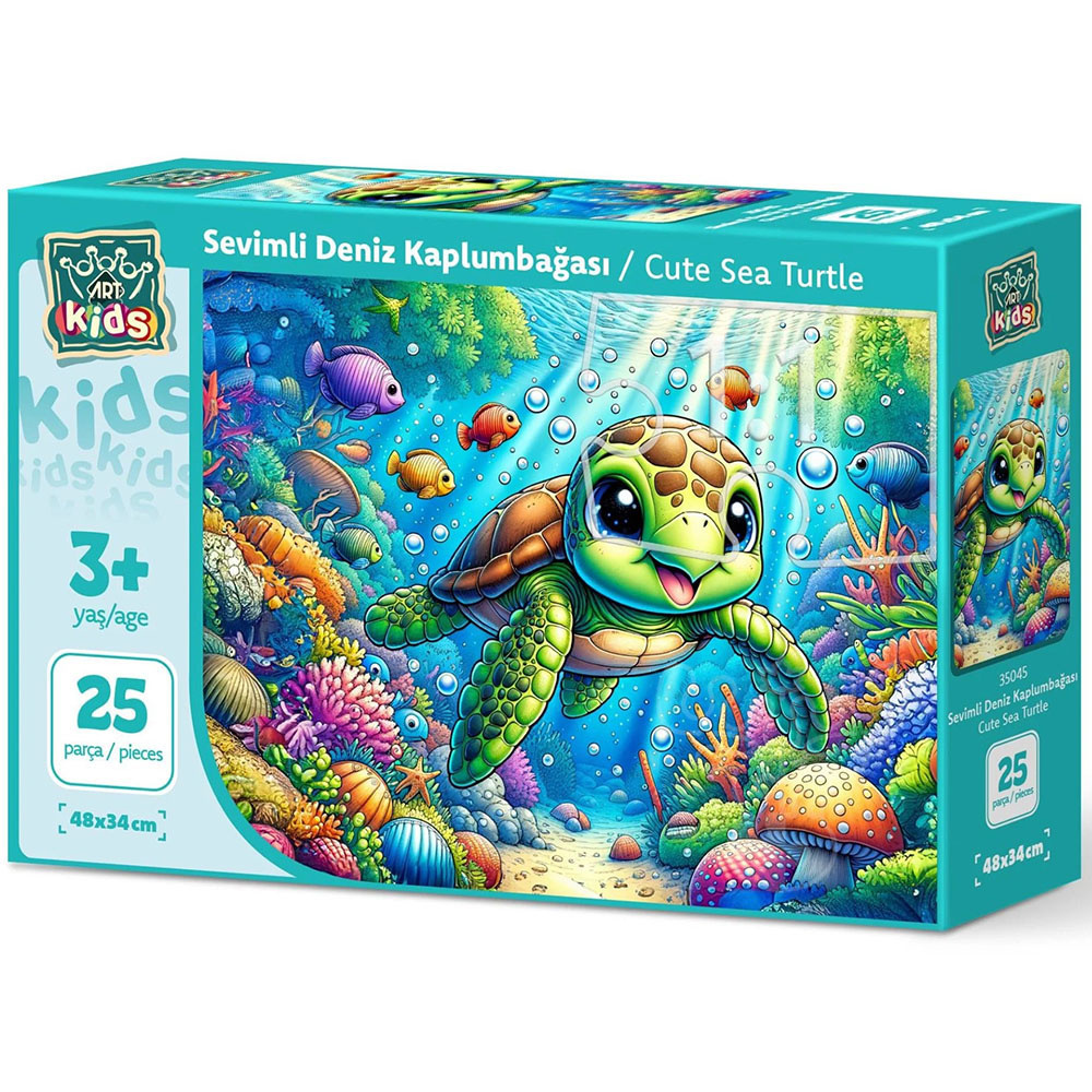 Art Puzzle Cute Sea Turtle Puzzle 25pcs - Puzzles Canada