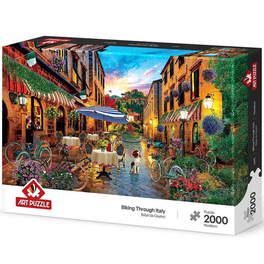 Art Puzzle Biking Through Italy Puzzle 2000pcs - Puzzles Canada