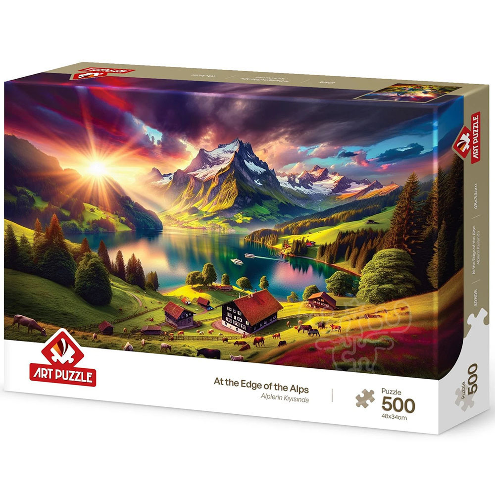 Art Puzzle At the Edge of the Alps Puzzle 500pcs - Puzzles Canada