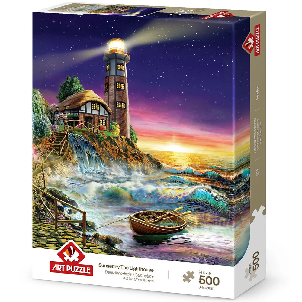 Art Puzzle Sunset By The Lighthouse Puzzle 500pcs - Puzzles Canada