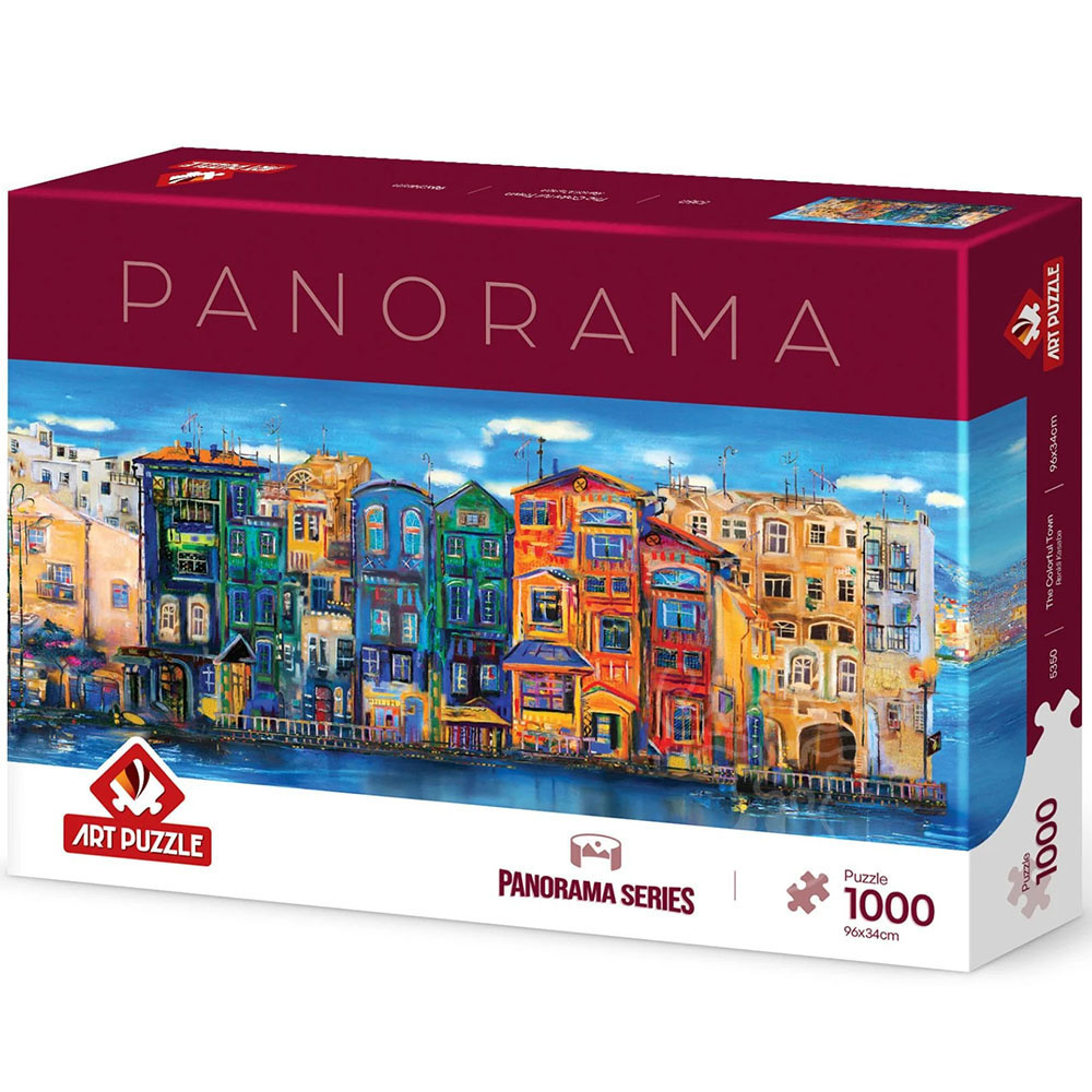 Art Puzzle The Colorful Town Panorama Puzzle 1000pcs - Puzzles Canada