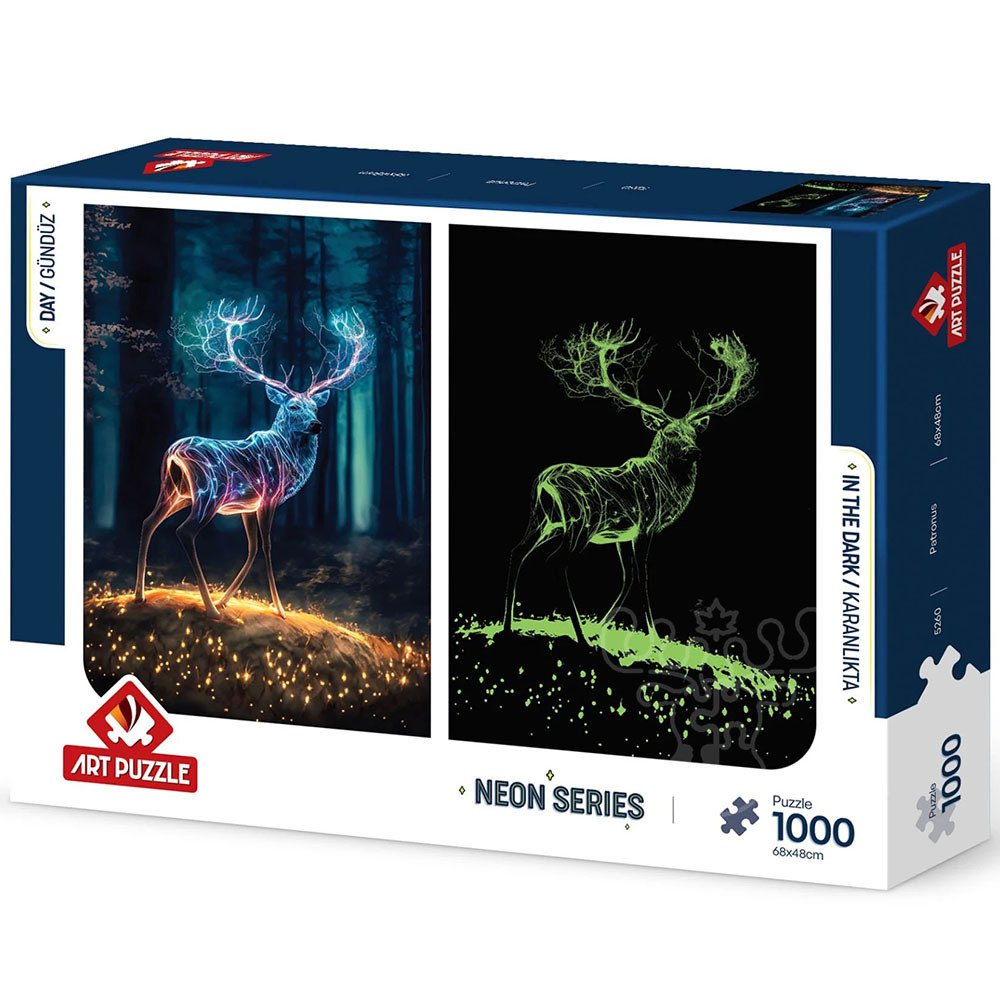 Art Puzzle Neon Series: Patronus Puzzle 1000pcs - Puzzles Canada