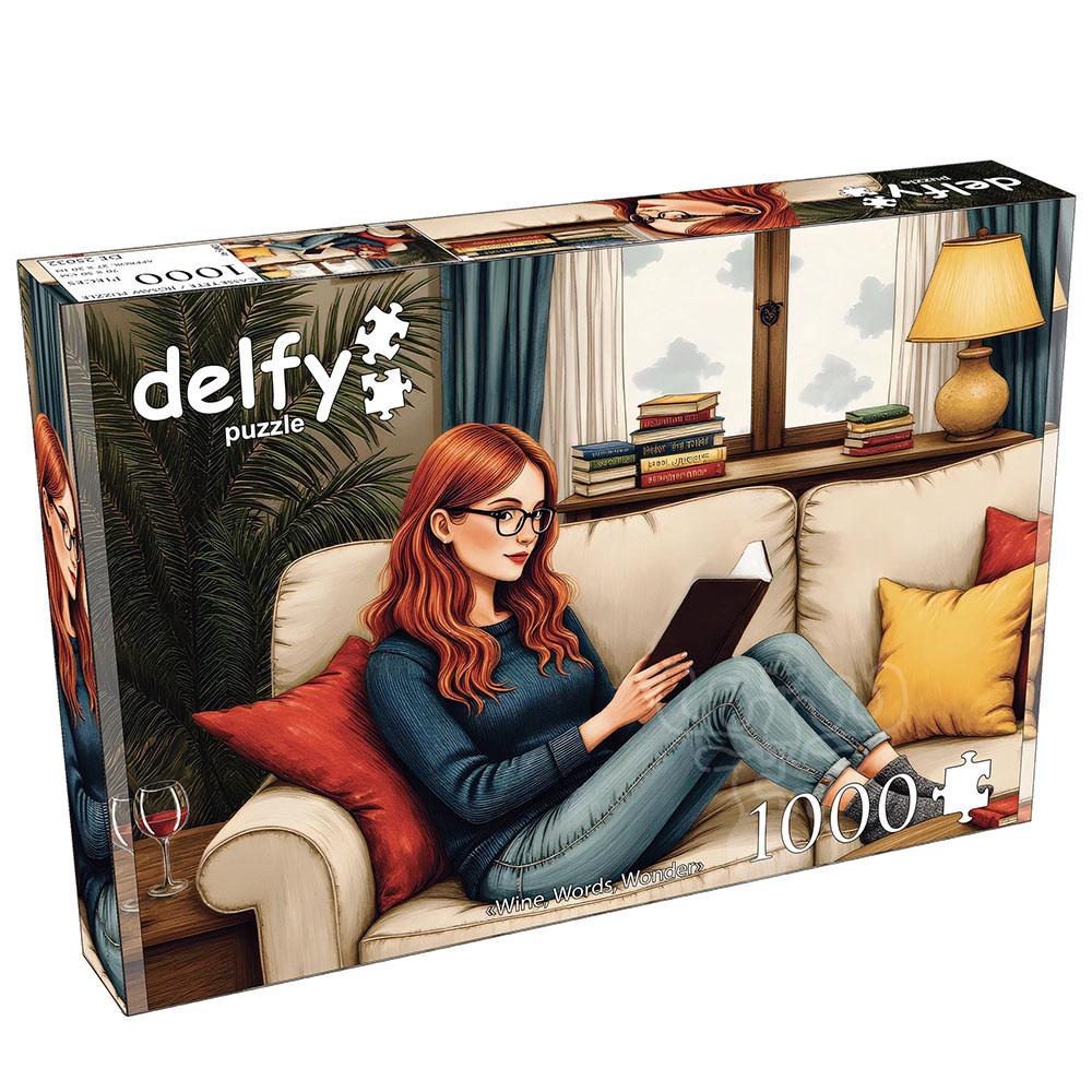 Delfy Wine, Words, Wonder Puzzle 1000pcs - Puzzles Canada