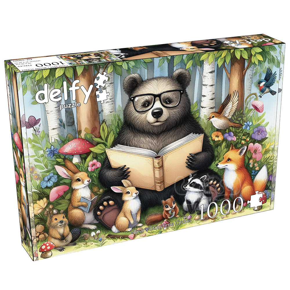 Delfy Bear's Storytime Circle Puzzle 1000pcs - Puzzles Canada