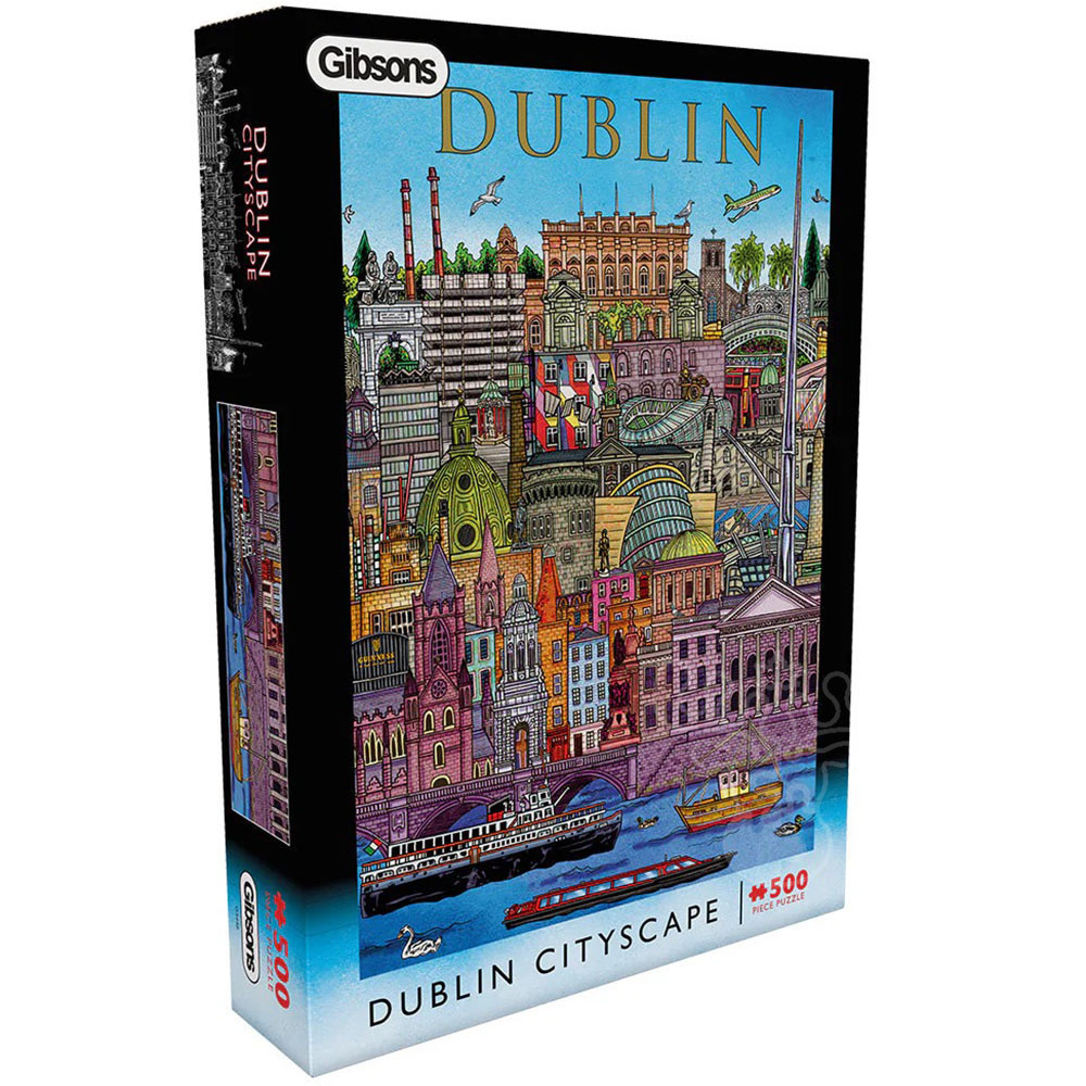 Gibsons Dublin Cityscape Puzzle 500pcs - Puzzles Canada