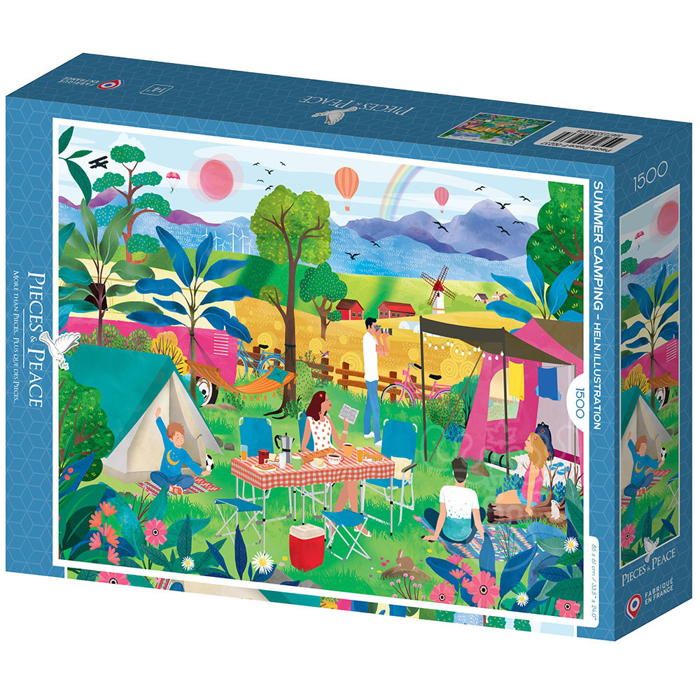 Pieces & Peace L'été au camping (Summer Camping) Puzzle 1500pcs ...