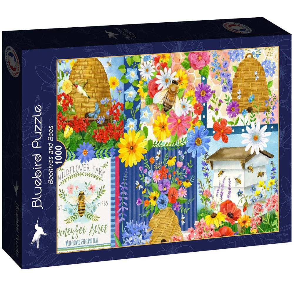 Bluebird Beehives and Bees Puzzle 1000pcs - Puzzles Canada