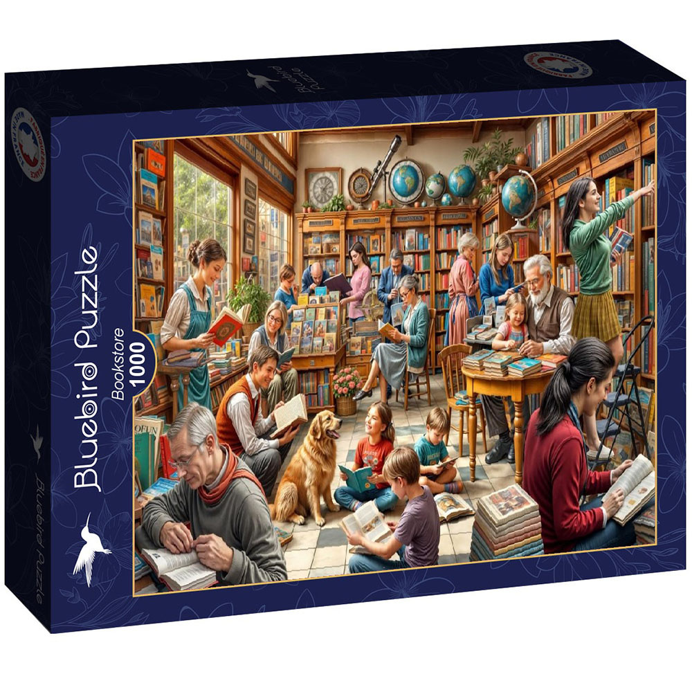 Bluebird Bookstore Puzzle 1000pcs - Puzzles Canada