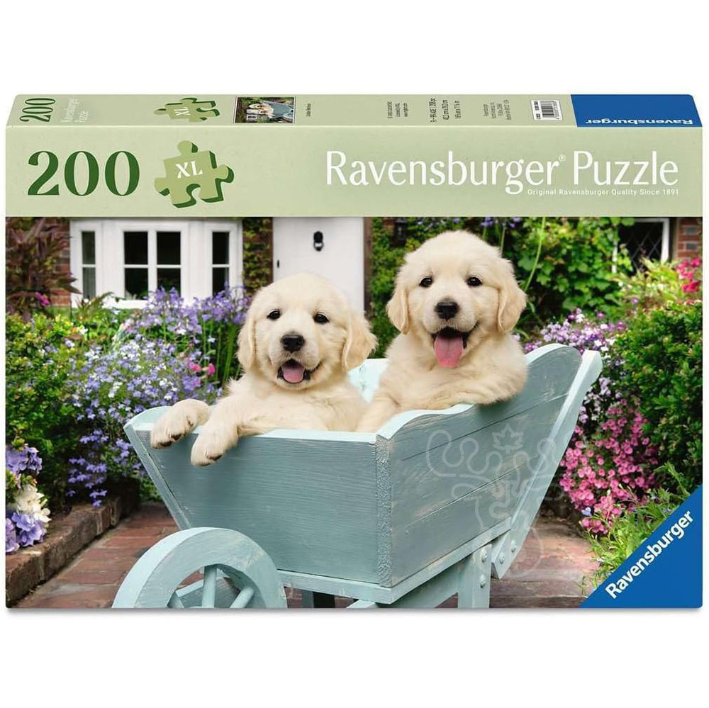 Ravensburger Feel Well & Puzzle: Golden Retriever Puzzle 200pcs XL ...
