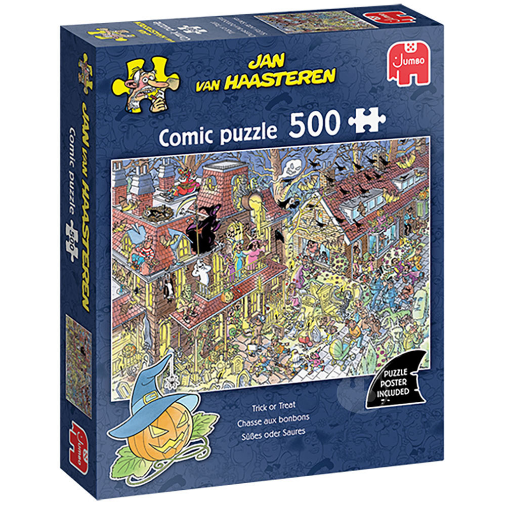 Jumbo Jan van Haasteren - Trick or Treat Puzzle 500pcs - Puzzles Canada