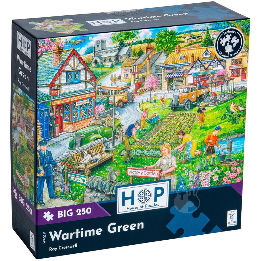 House of Puzzles Wartime Green Puzzle Big 250pcs - Puzzles Canada