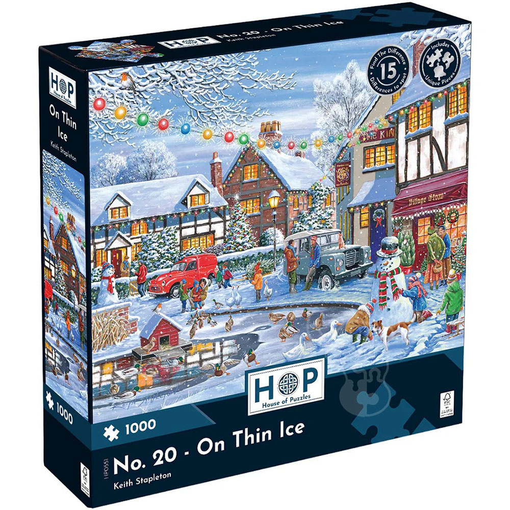 House of Puzzles On Thin Ice Spot the Difference Puzzle 1000pcs ...