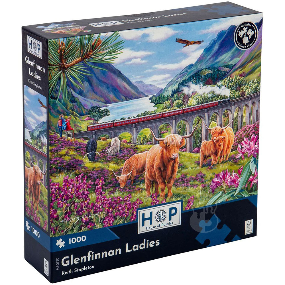House of Puzzles Glenfinnan Ladies Puzzle 1000pcs - Puzzles Canada