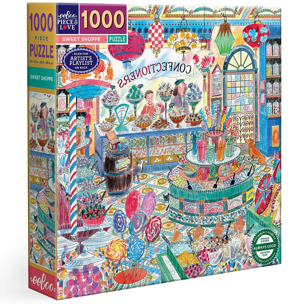 eeBoo Sweet Shoppe Puzzle 1000pcs - Puzzles Canada