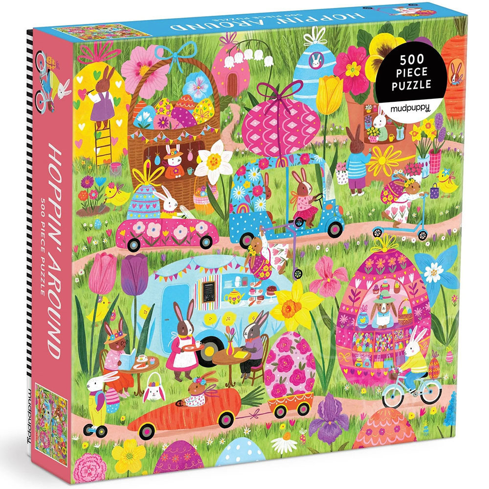 Mudpuppy Hoppin' Around Puzzle 500pcs - Puzzles Canada