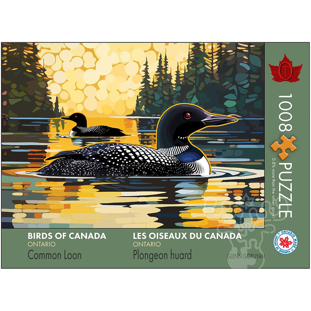 The Occurrence Birds of Canada, Ontario Loon Puzzle 1008pcs - Puzzles ...