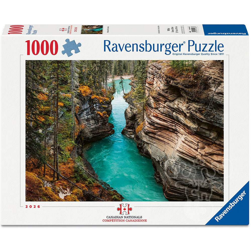 Ravensburger Athabasca Falls, Canada Puzzle 1000pcs Canadian JPA ...
