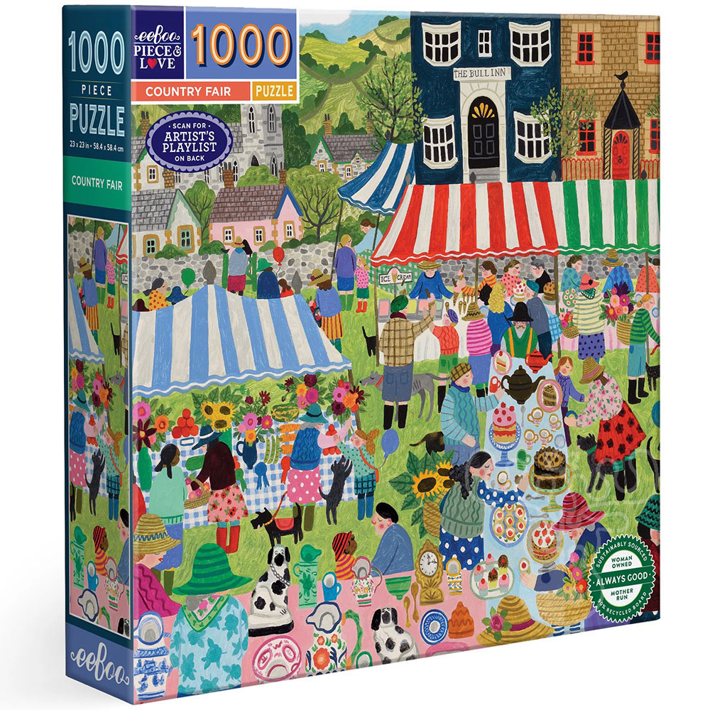 eeBoo Country Fair Puzzle 1000pcs - Puzzles Canada