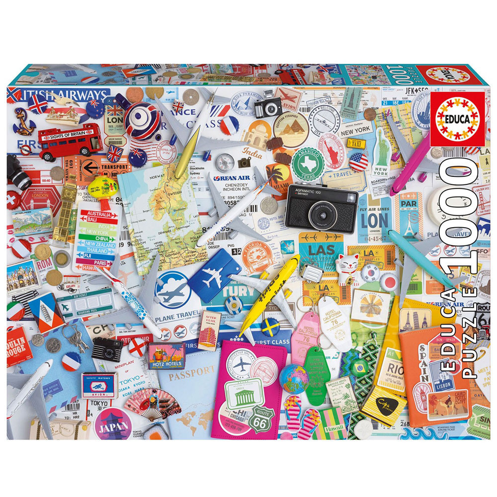Educa Travel Collage Puzzle 1000pcs - Puzzles Canada