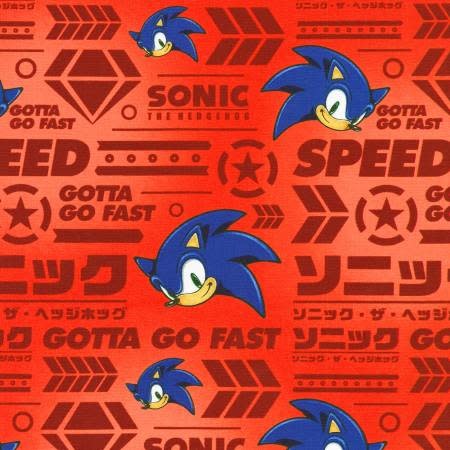 Red Sonic The Hedgehog - Dominion Sewing Centre & Studio