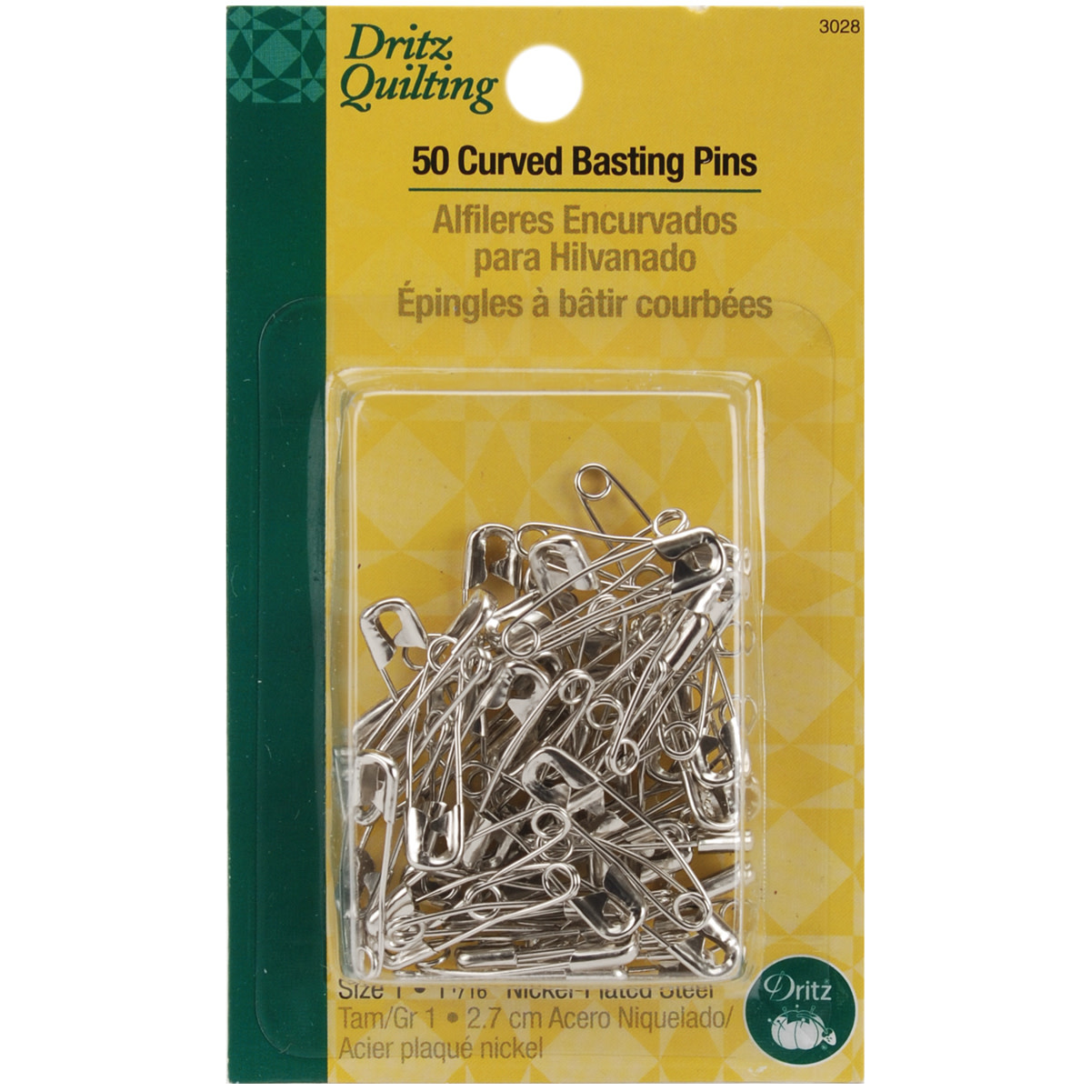 50 Curved basting pins - Dominion Sewing Centre & Studio