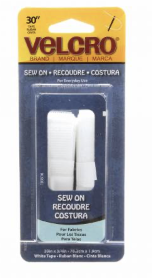 Velcro Strip Brand Fastener White 3/4in x 30in - Dominion Sewing Centre ...