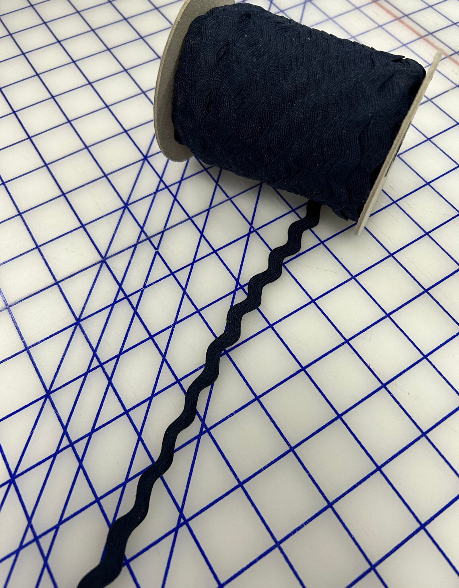 15 mm polyester Rick Rack Navy - Dominion Sewing Centre & Studio