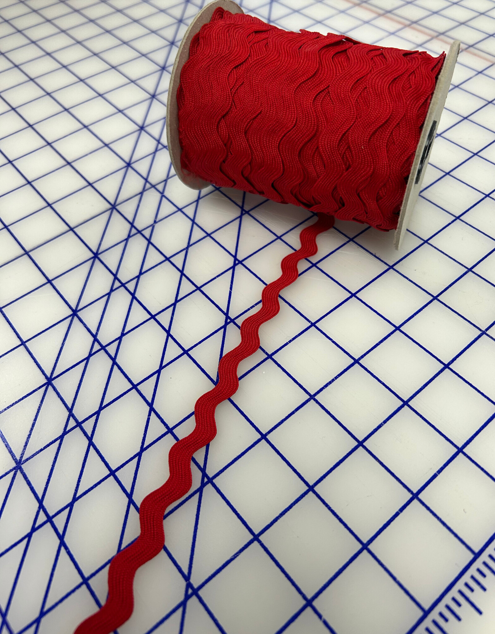 15 mm polyester Rick Rack Red - Dominion Sewing Centre & Studio