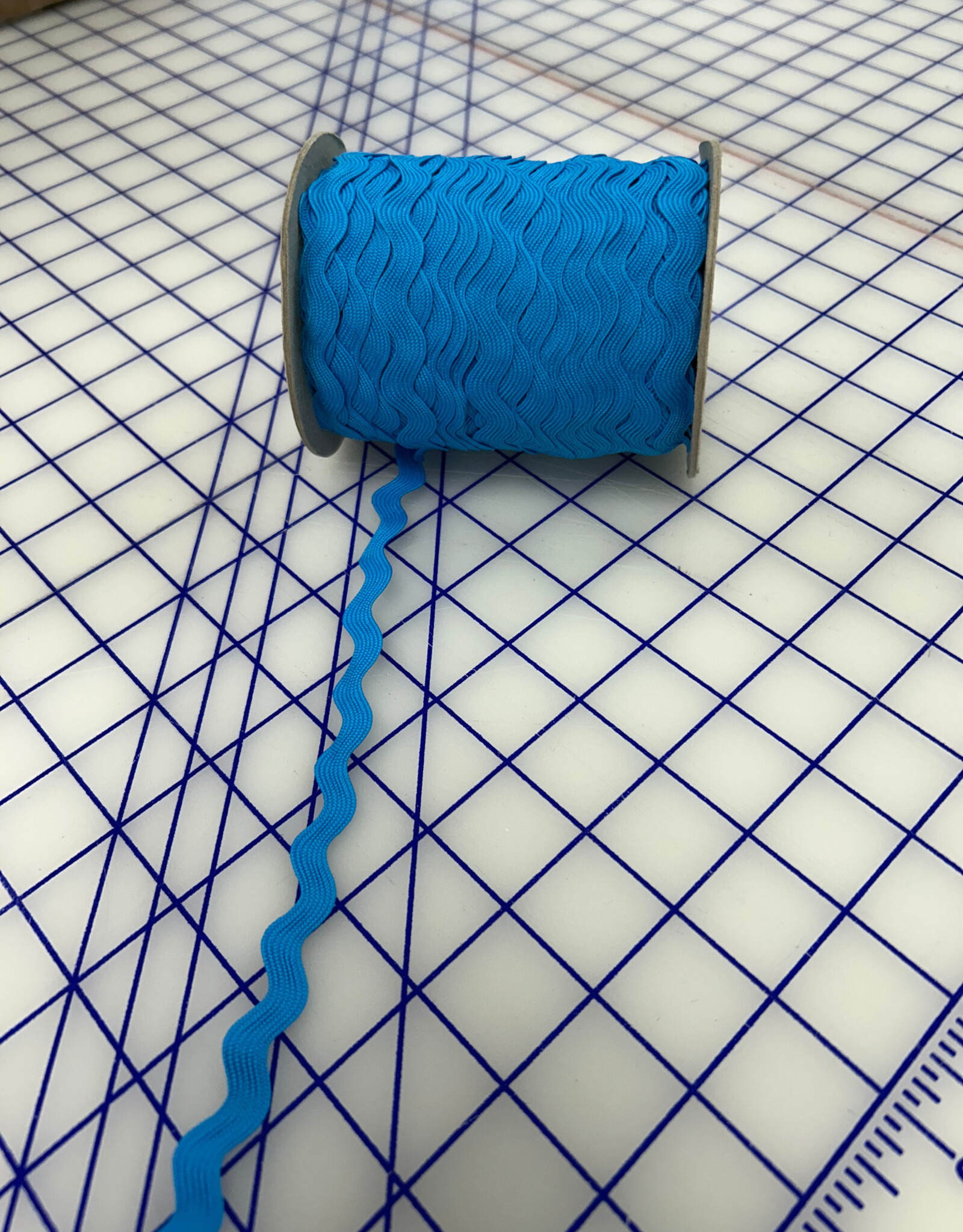 15 mm polyester Rick Rack Light Blue - Dominion Sewing Centre & Studio