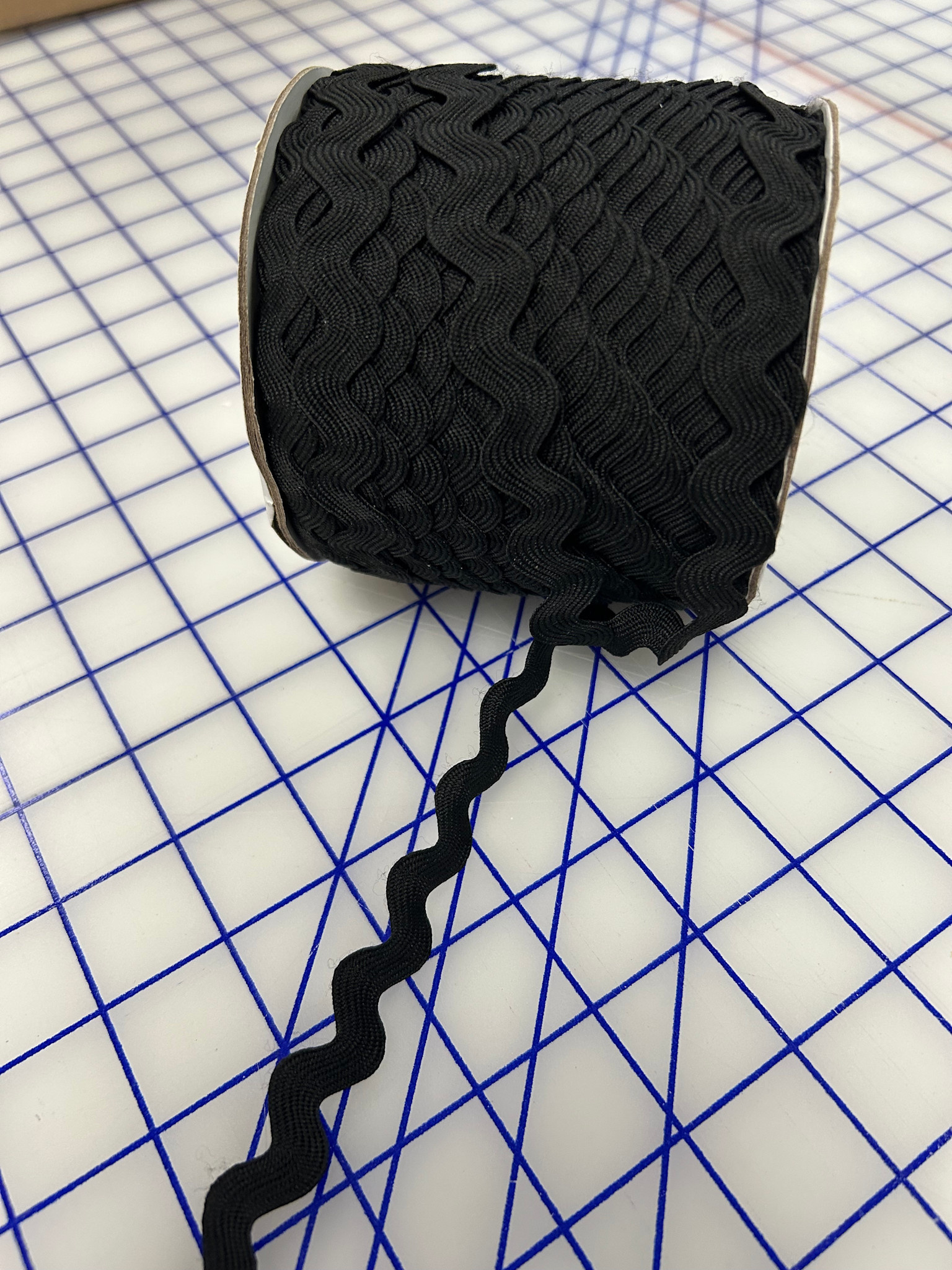 15 mm polyester Rick Rack Black - Dominion Sewing Centre & Studio