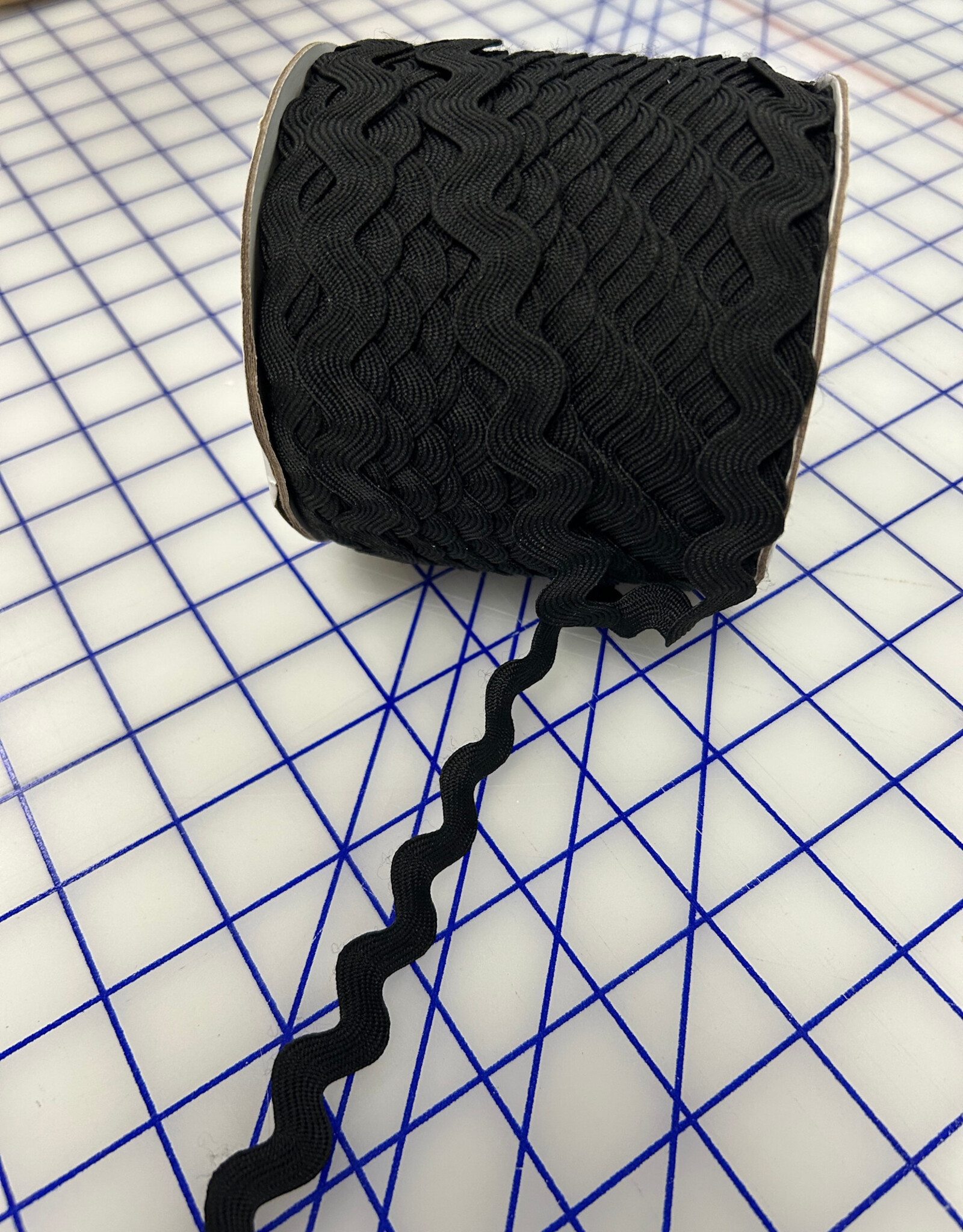 15 mm polyester Rick Rack Black - Dominion Sewing Centre & Studio