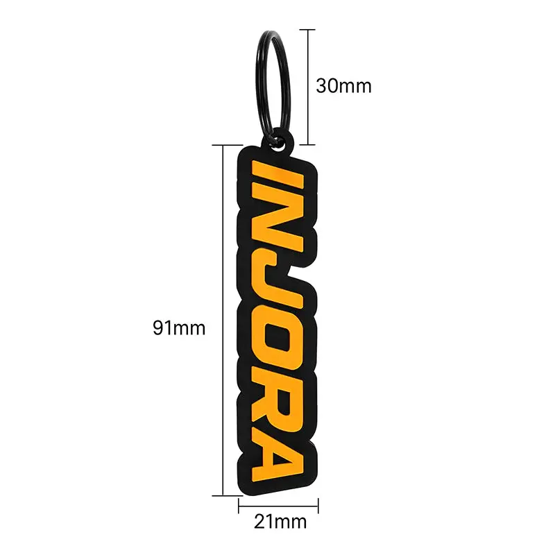 INA-131YE - INJORA Silicone Keychain with Logo Tag, Yellow - RadioShack ...