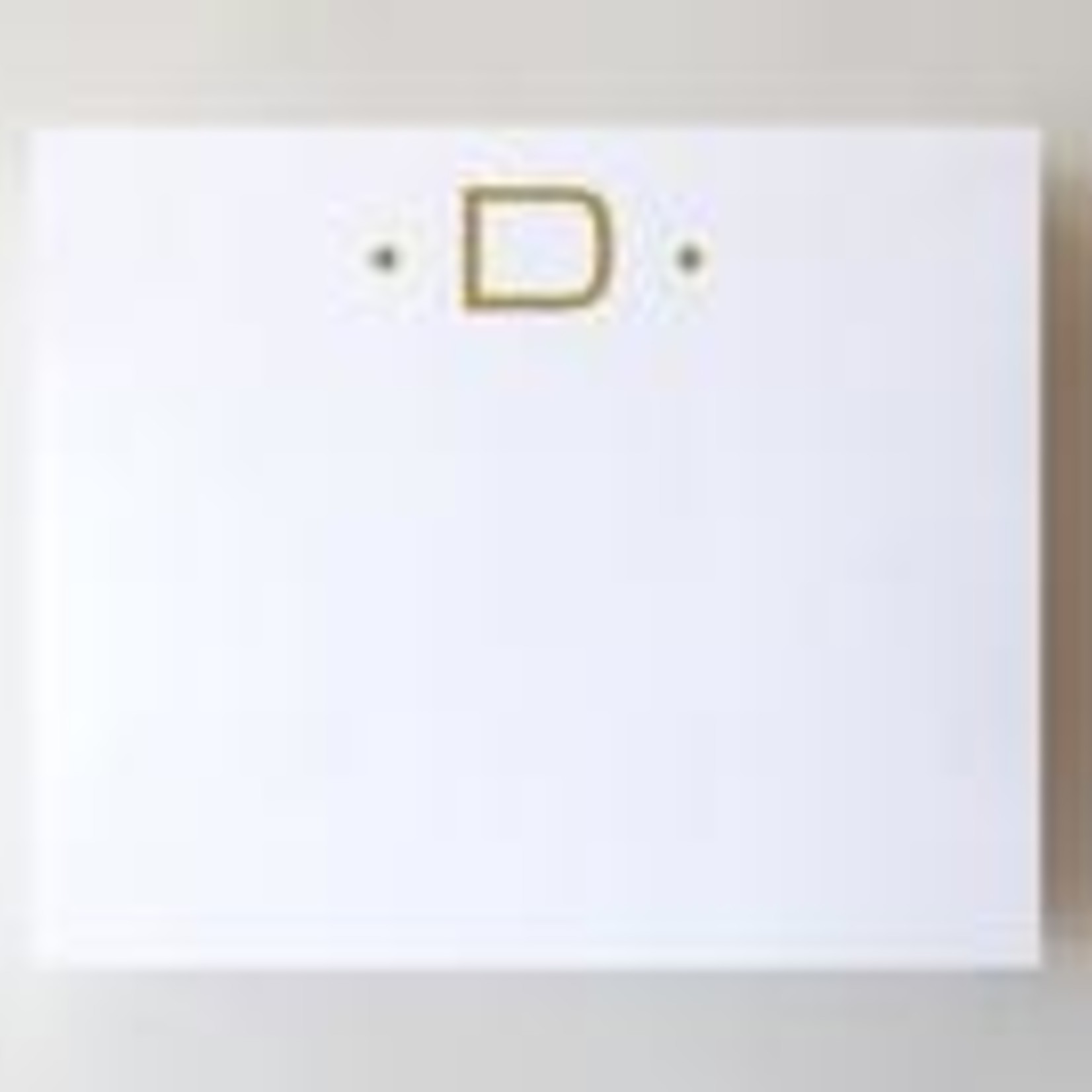 LUXE GOLD INITIAL NOTE PAD 8.5 x 7" - Jade