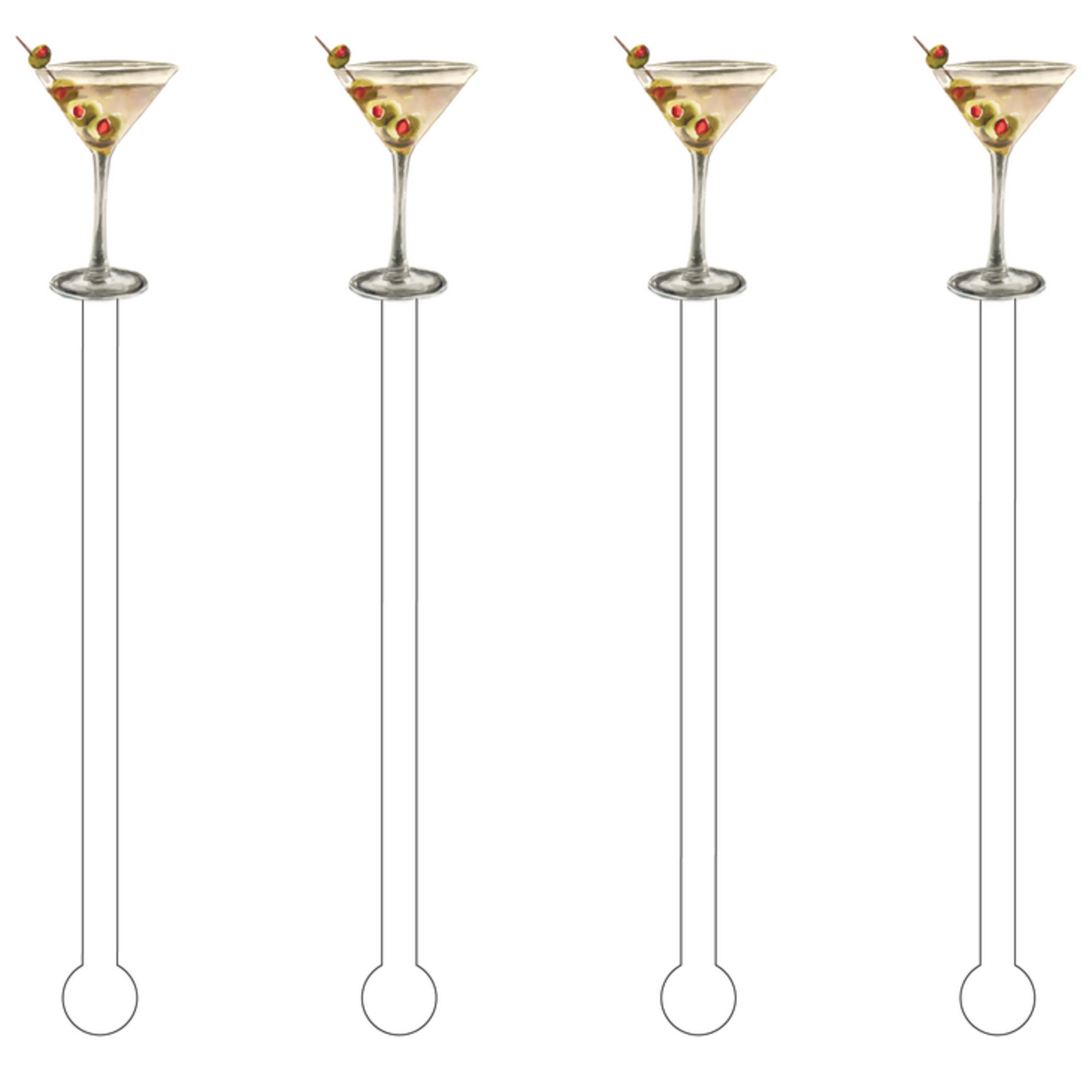 Acrylic Stir Sticks - Jade