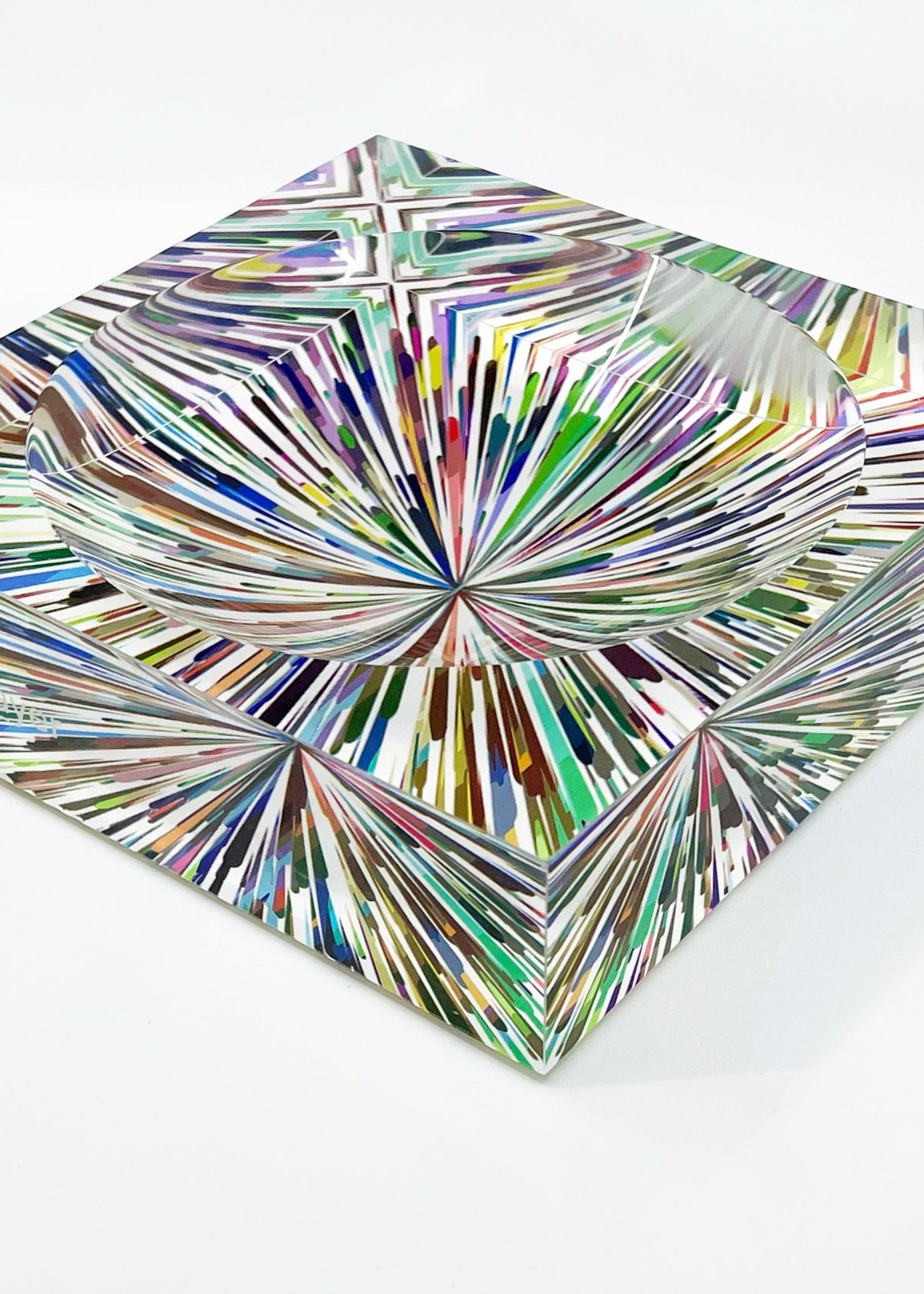 Acrylic Candy Tray, 6" x 6" - Jade