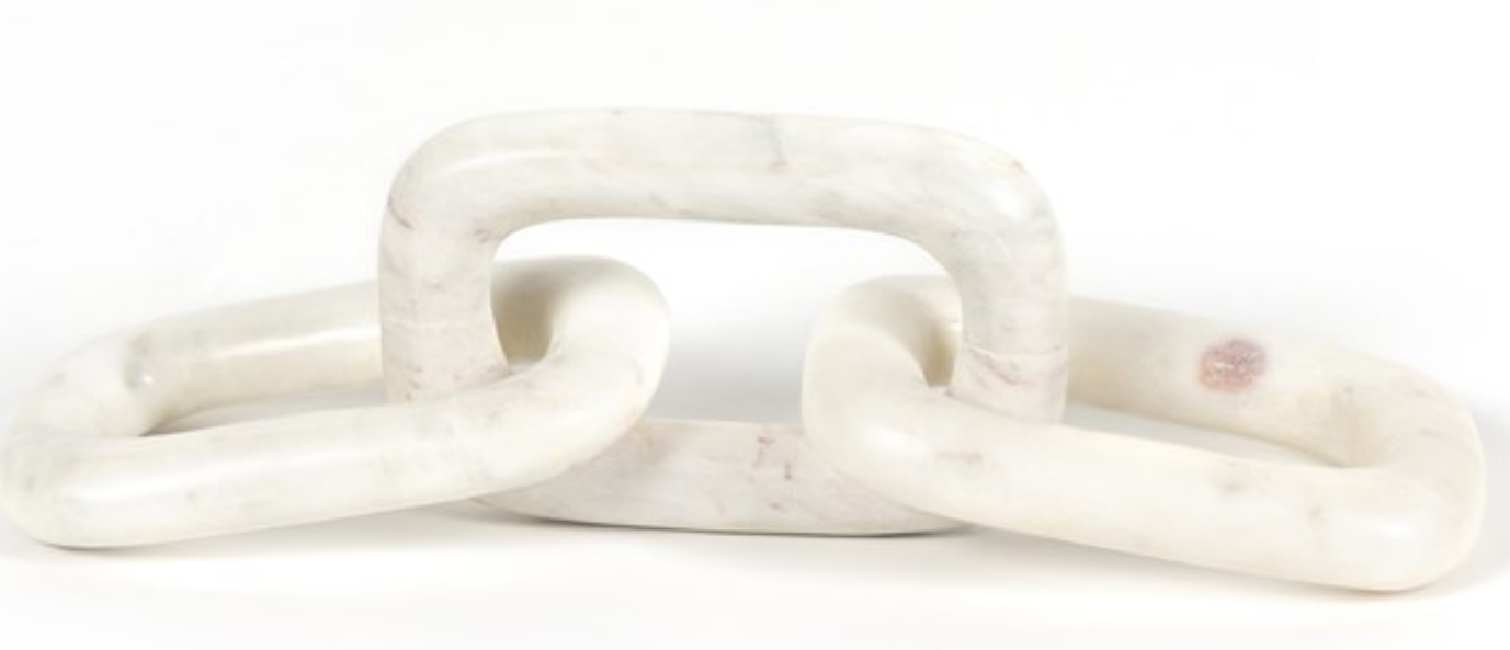 Marble Chain, White Polished Marble - Jade