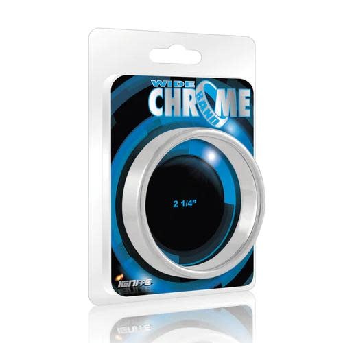 Ignite Wide Chrome Band - Doghouse Leathers
