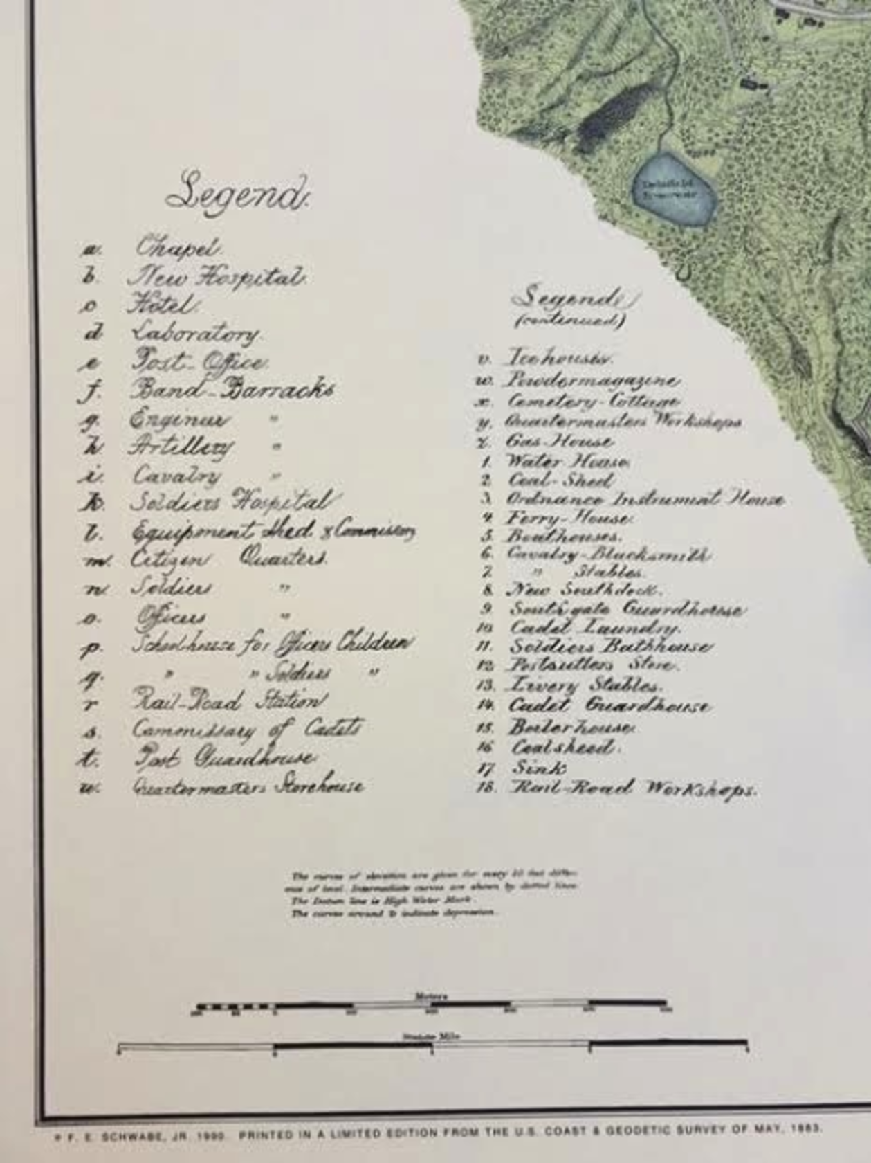 Map of West Point, 1883 - Daughters of the U.S. Army Gift Shop (DUSA)