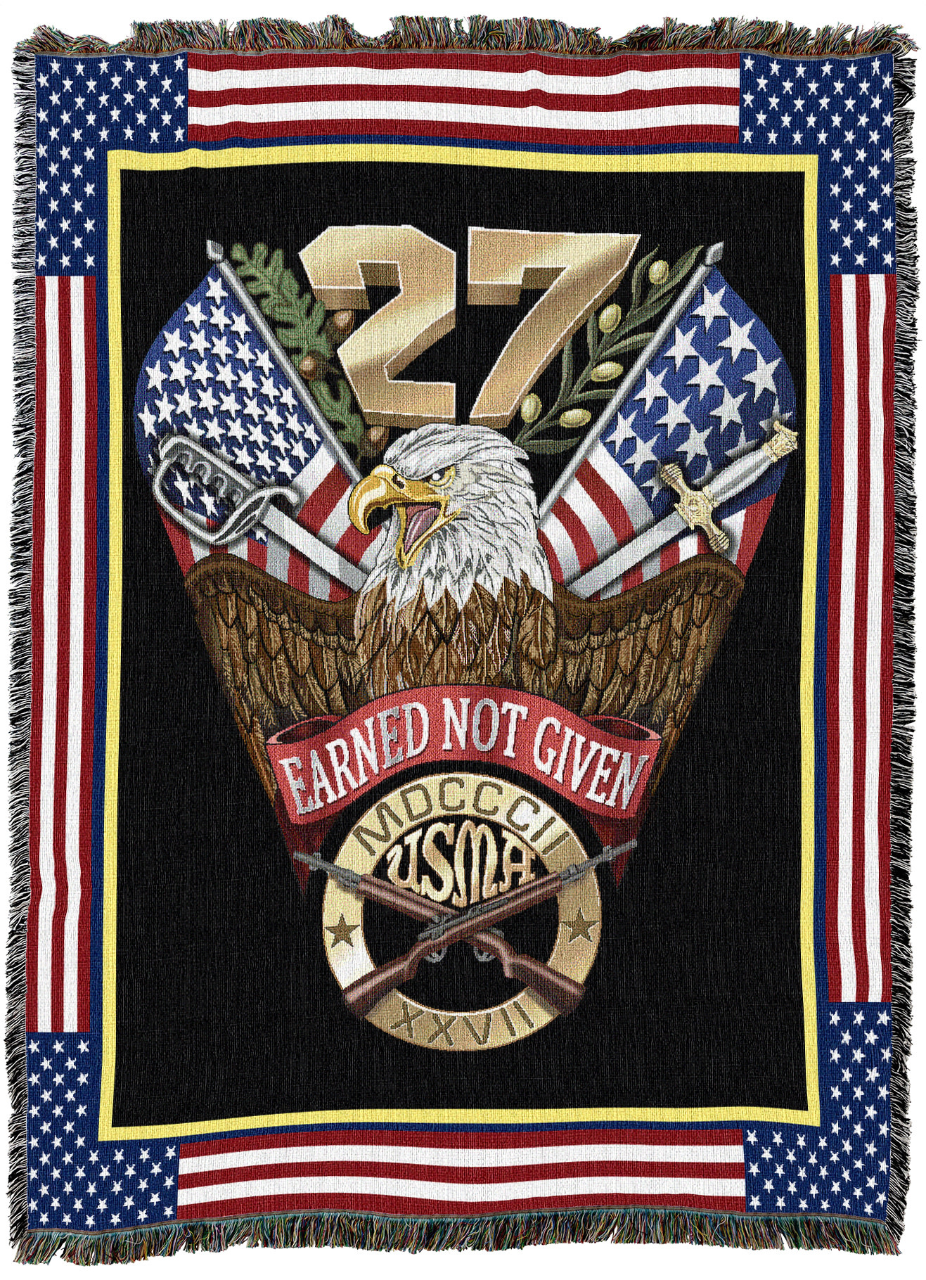 West Point Class of 2027 CREST Throw - Daughters of the U.S. Army Gift ...