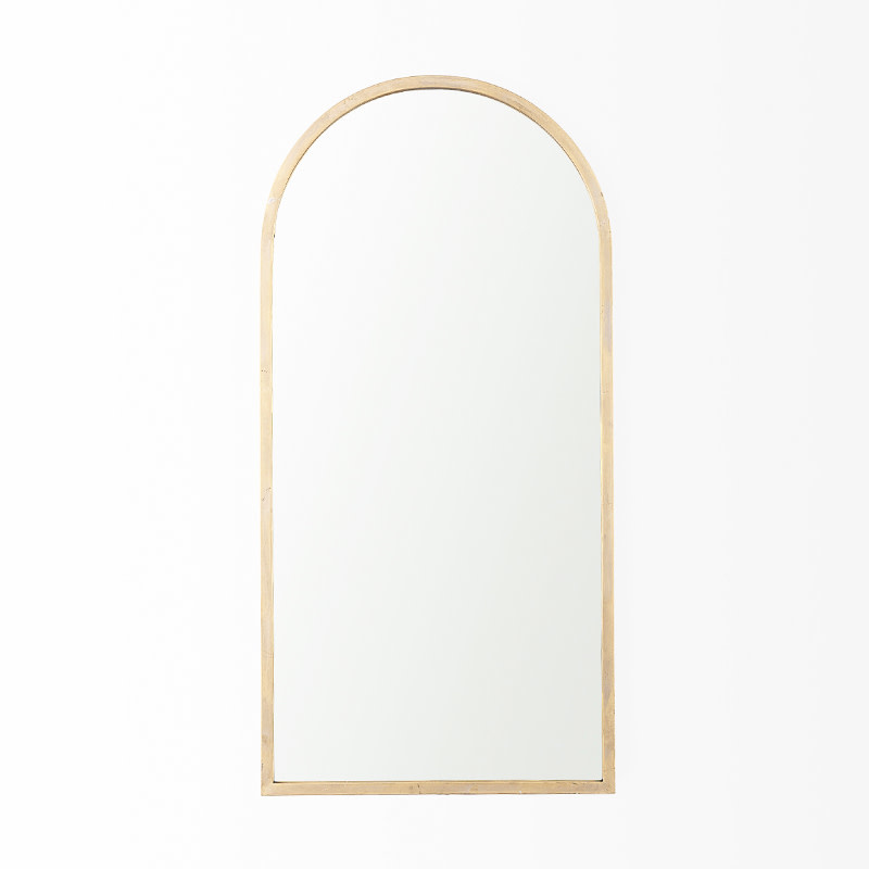 CAESAR ARCHED MIRROR GOLD - Portside Interiors