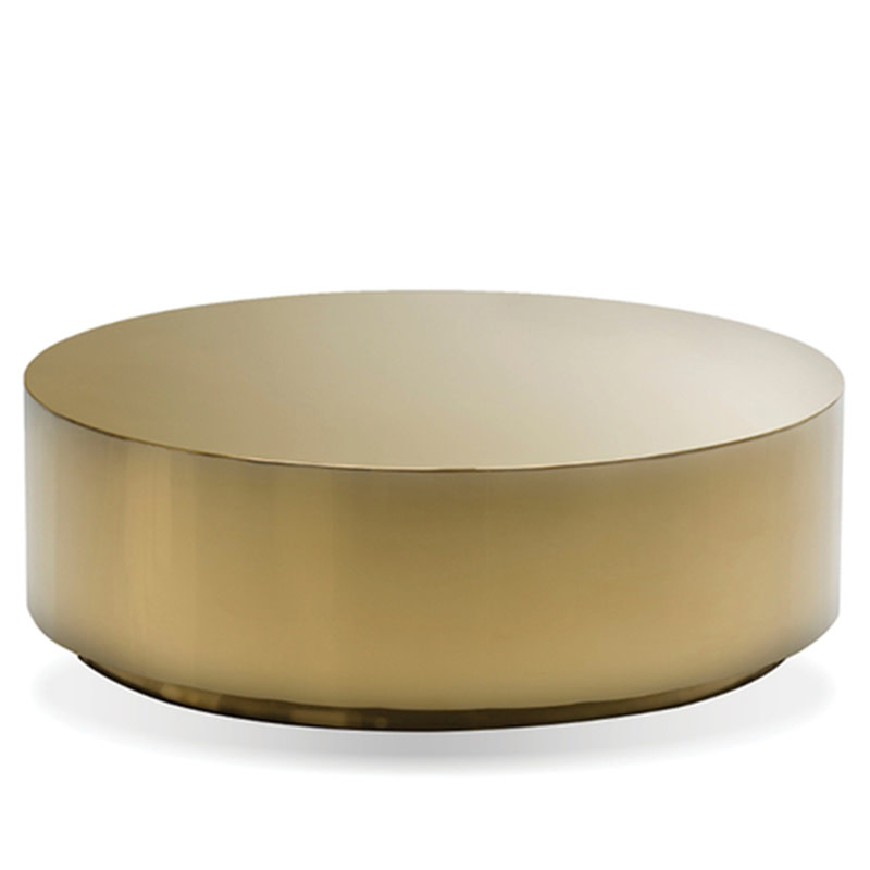 BO COFFEE TABLE ROUND GOLD - Portside Interiors