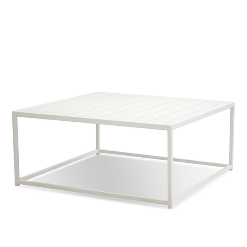 PLATFORM COFFEE TABLE WHITE [OUTDOOR SAFE] - Portside Interiors