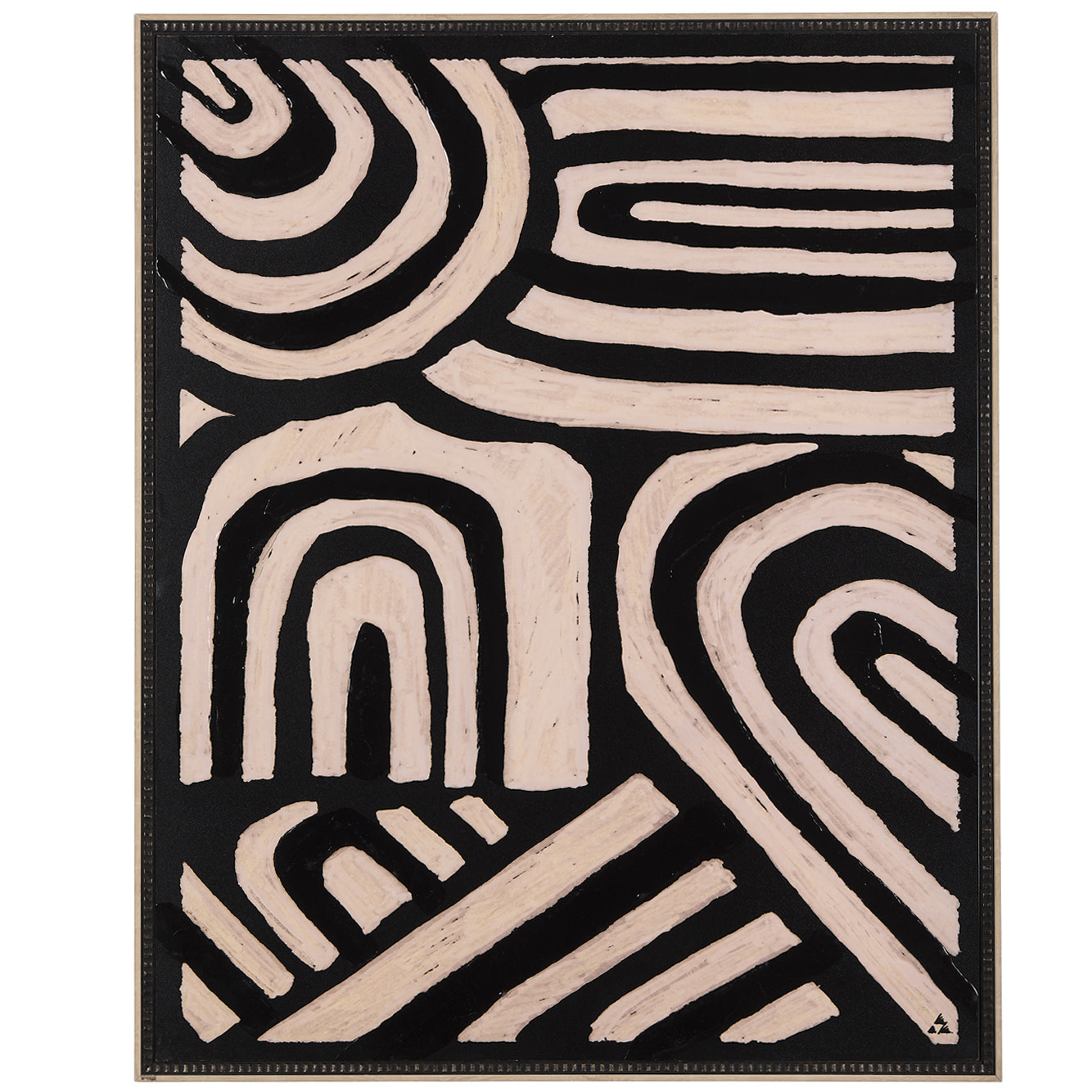 CLAY PATTERNS CURVED LINES II - Portside Interiors