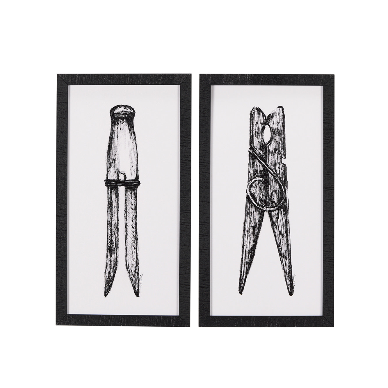 VINTAGE CLOTHES PIN SET-2 - Portside Interiors